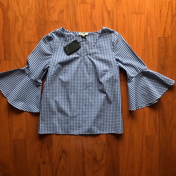 Tops | Gingham Print Top | Poshmark